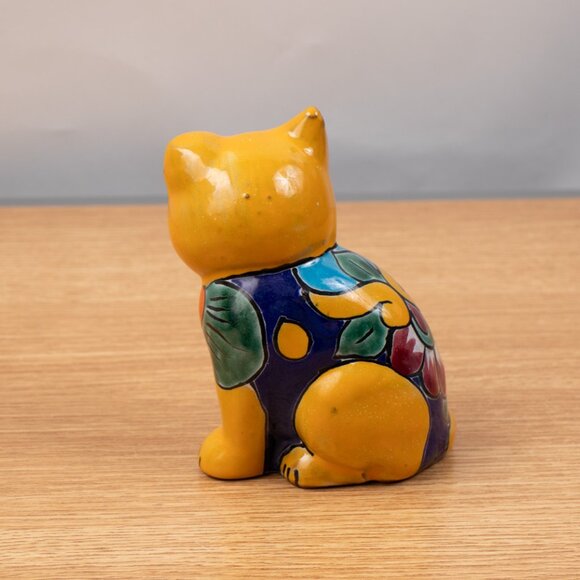 Talavera | Art | Talavera Mexican Art Pottery Cat Figurine Ceramic 4 ...